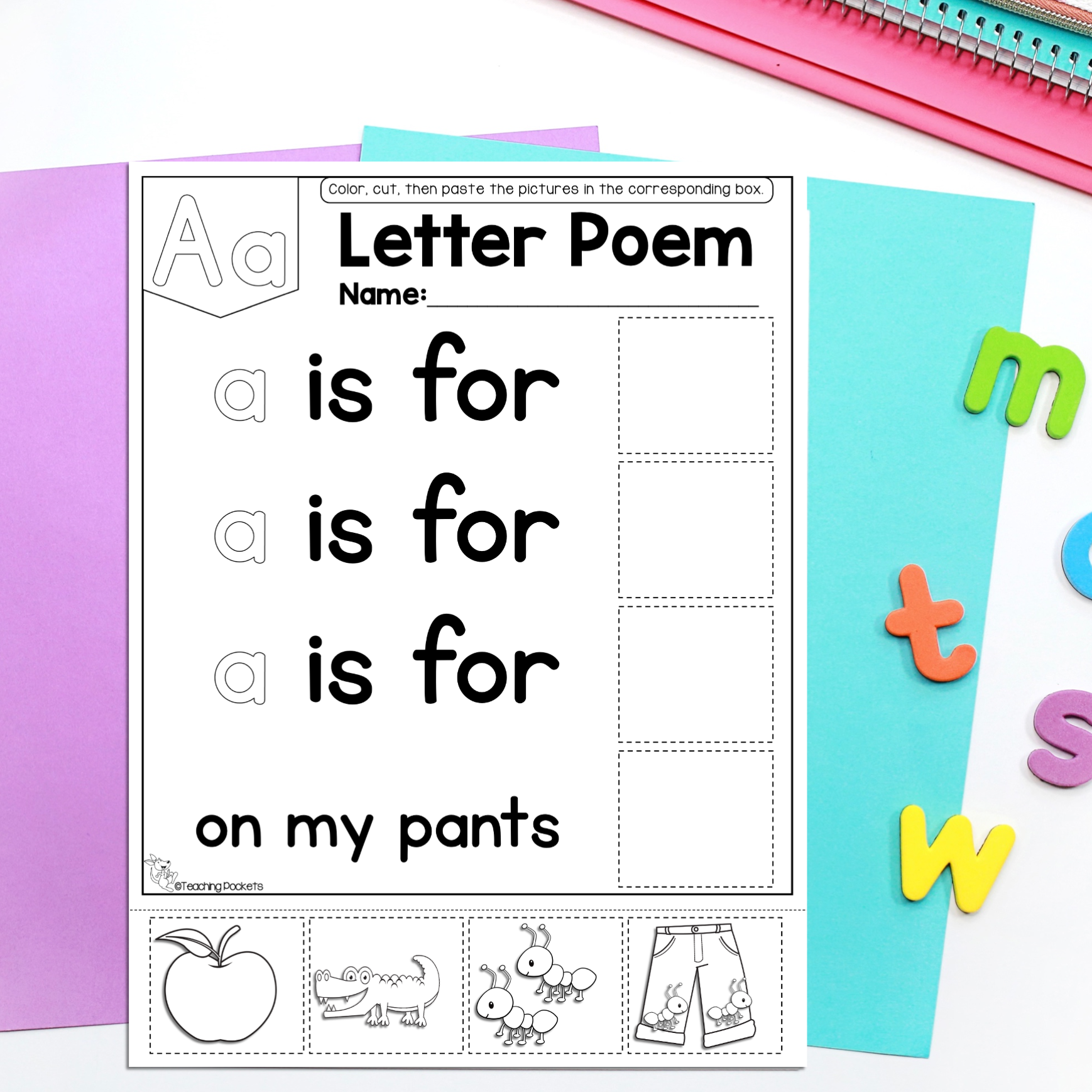 Letter Poems to Develop Reading Skills – Teaching Pockets