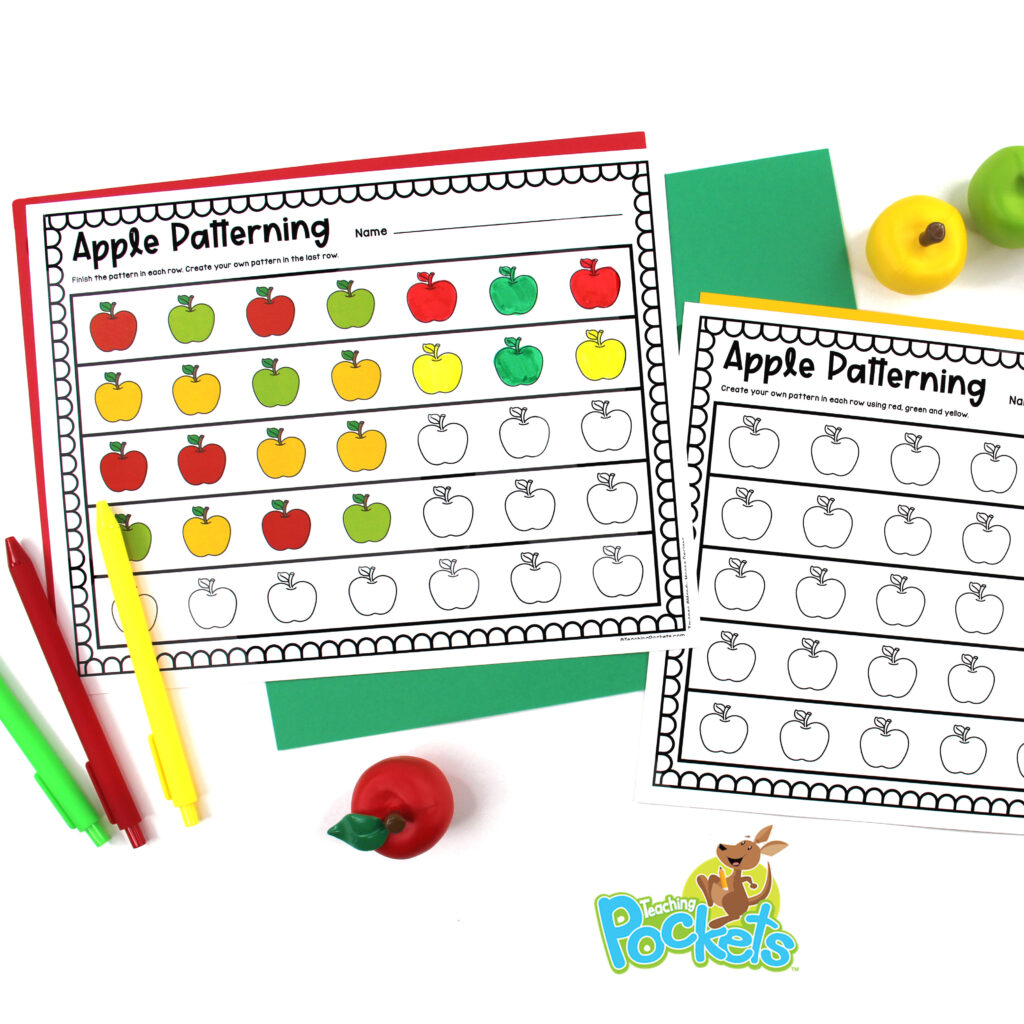 5 Free Apple Theme Preschool Activities – Teaching Pockets
