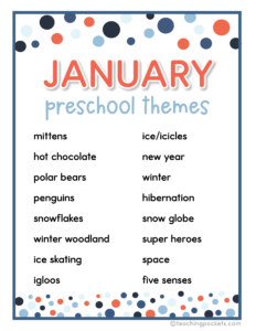 Engaging Preschool Monthly Theme Ideas – Teaching Pockets