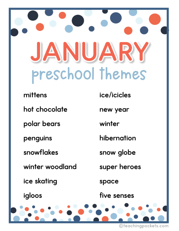 Engaging Preschool Monthly Theme Ideas – Teaching Pockets