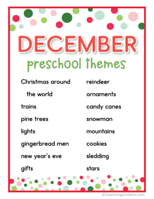 Engaging Preschool Monthly Theme Ideas – Teaching Pockets