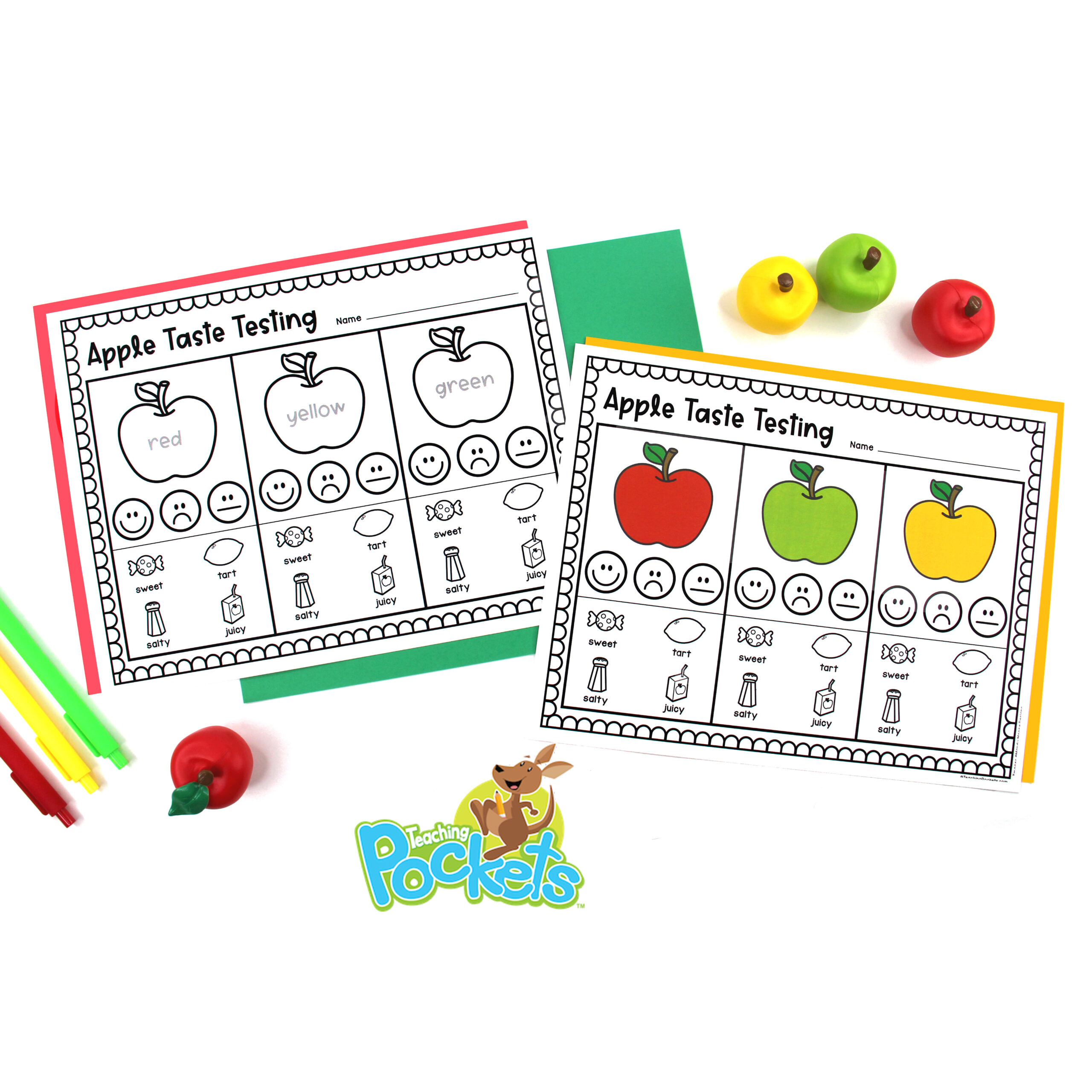5 Free Apple Theme Preschool Activities – Teaching Pockets