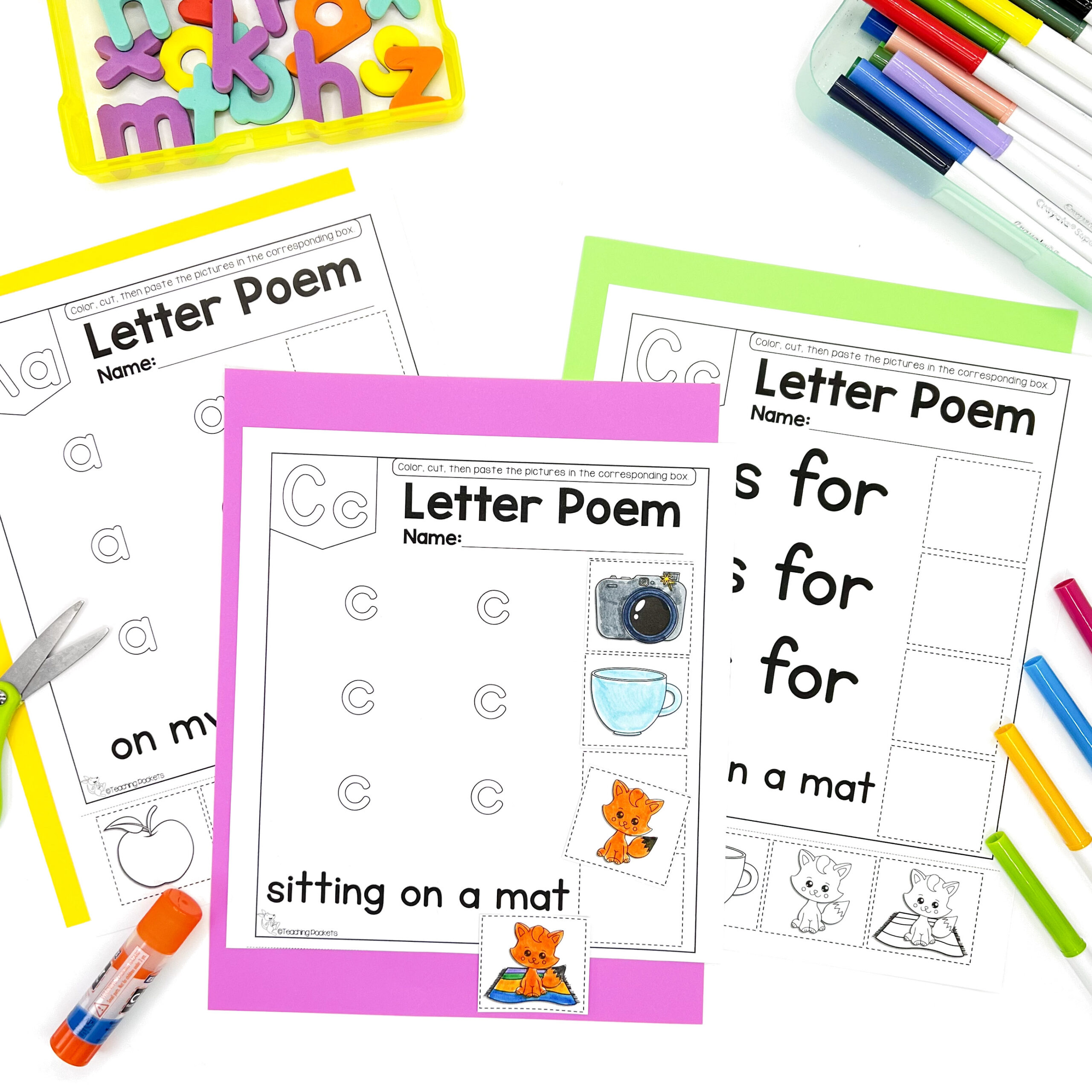 ABC Poems Cut and Paste – Teaching Pockets