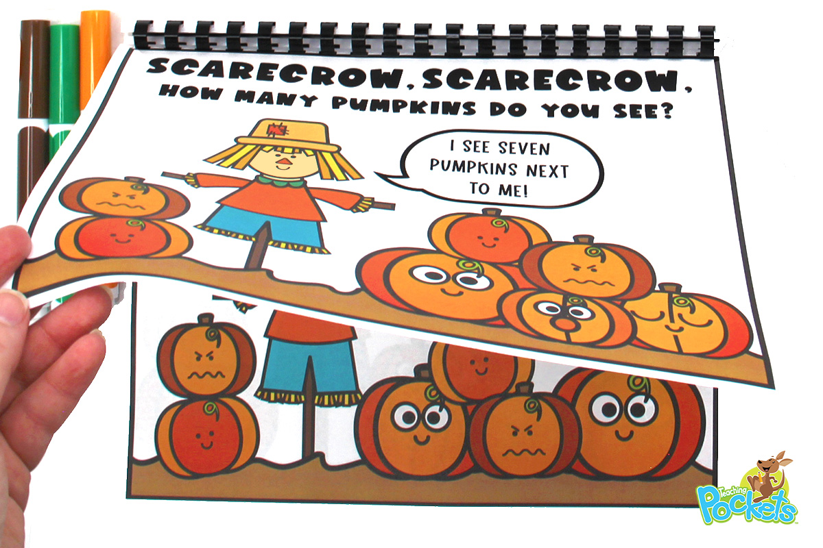 Counting Fun with Scarecrow: A Preschool Pumpkin Adventure! – Teaching ...