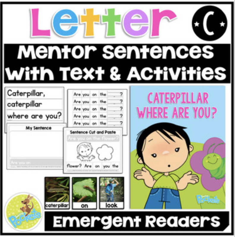 Mentor Sentence & Text | Letter C Sound | Build a Sentence Shared ...
