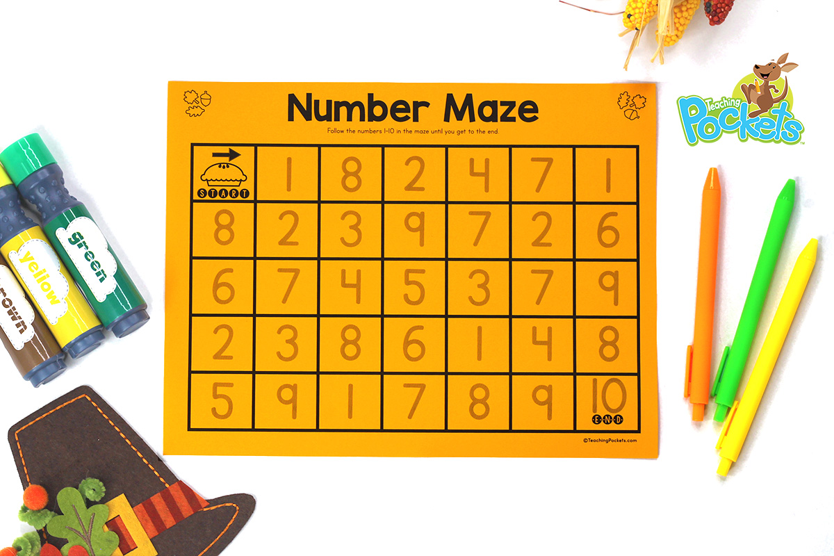 Free November Fall Busy Binder for Preschool Learning – Teaching Pockets