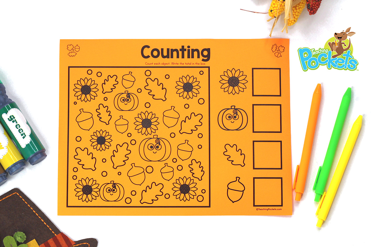 Free November Fall Busy Binder for Preschool Learning – Teaching Pockets