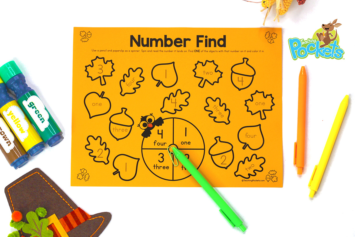 Free November Fall Busy Binder for Preschool Learning – Teaching Pockets