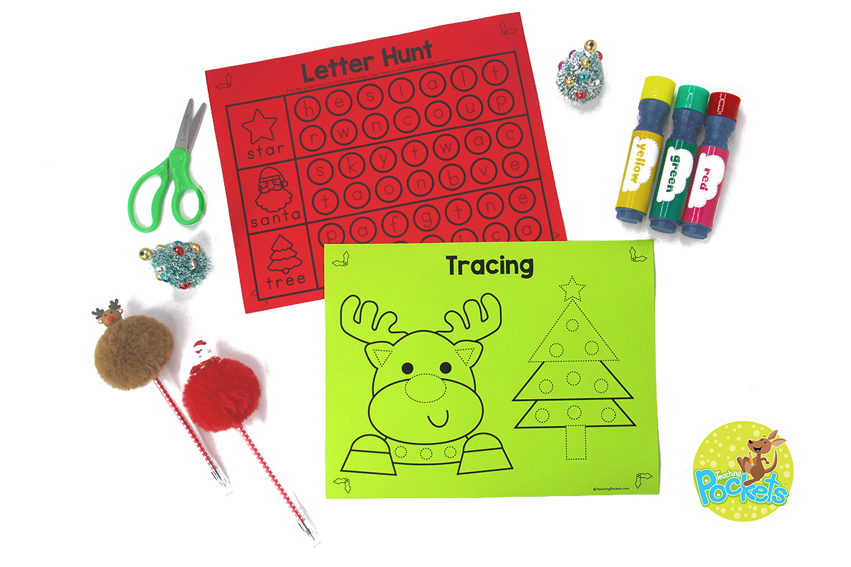December Preschool Activity Binder Free Printables – Teaching Pockets