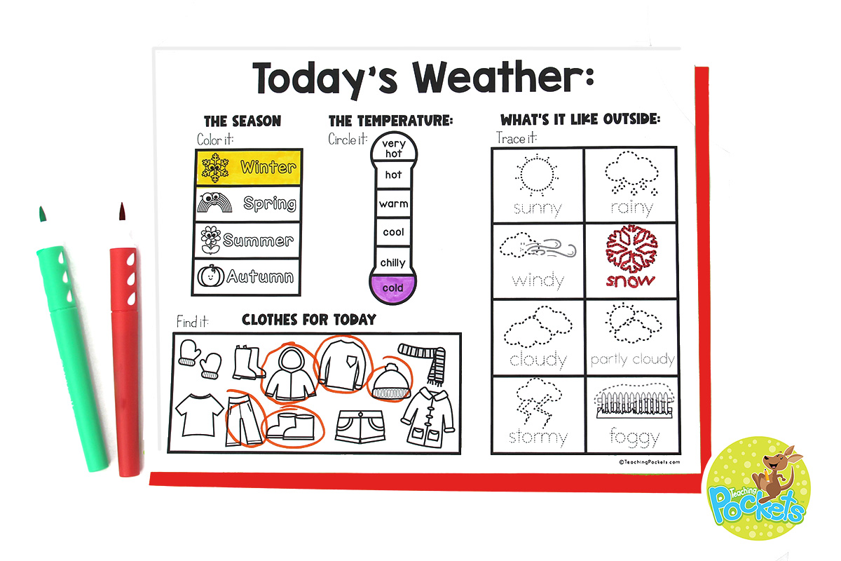 December Preschool Activity Binder Free Printables – Teaching Pockets