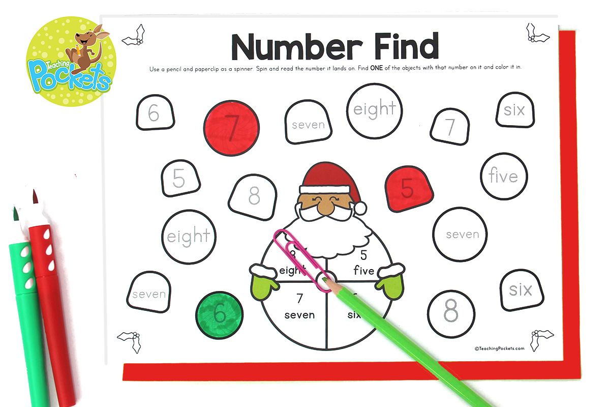 December Preschool Activity Binder Free Printables – Teaching Pockets