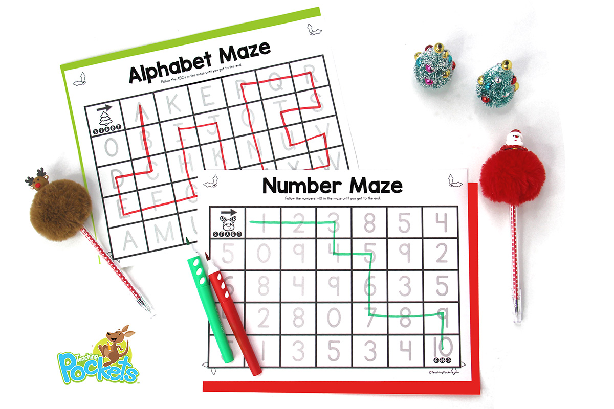 December Preschool Activity Binder Free Printables – Teaching Pockets