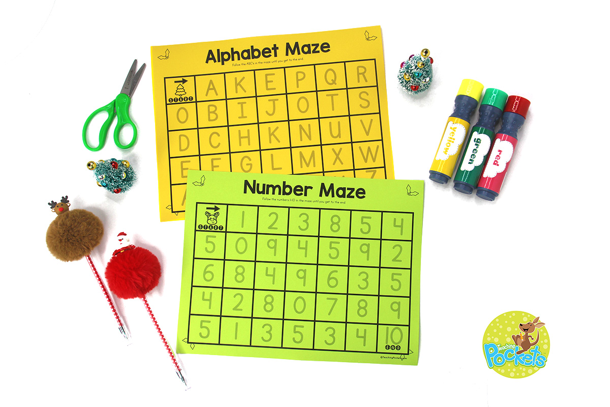 December Preschool Activity Binder Free Printables – Teaching Pockets
