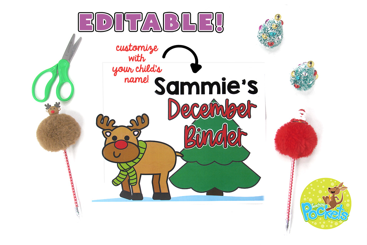 December Preschool Activity Binder Free Printables – Teaching Pockets