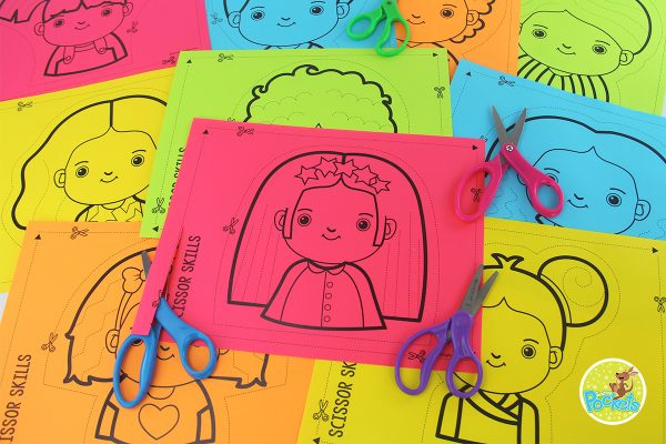 Free Hair Cutting Scissor Skills Practice Worksheets – Teaching Pockets