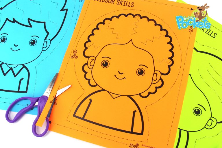 Free Hair Cutting Scissor Skills Practice Worksheets – Teaching Pockets