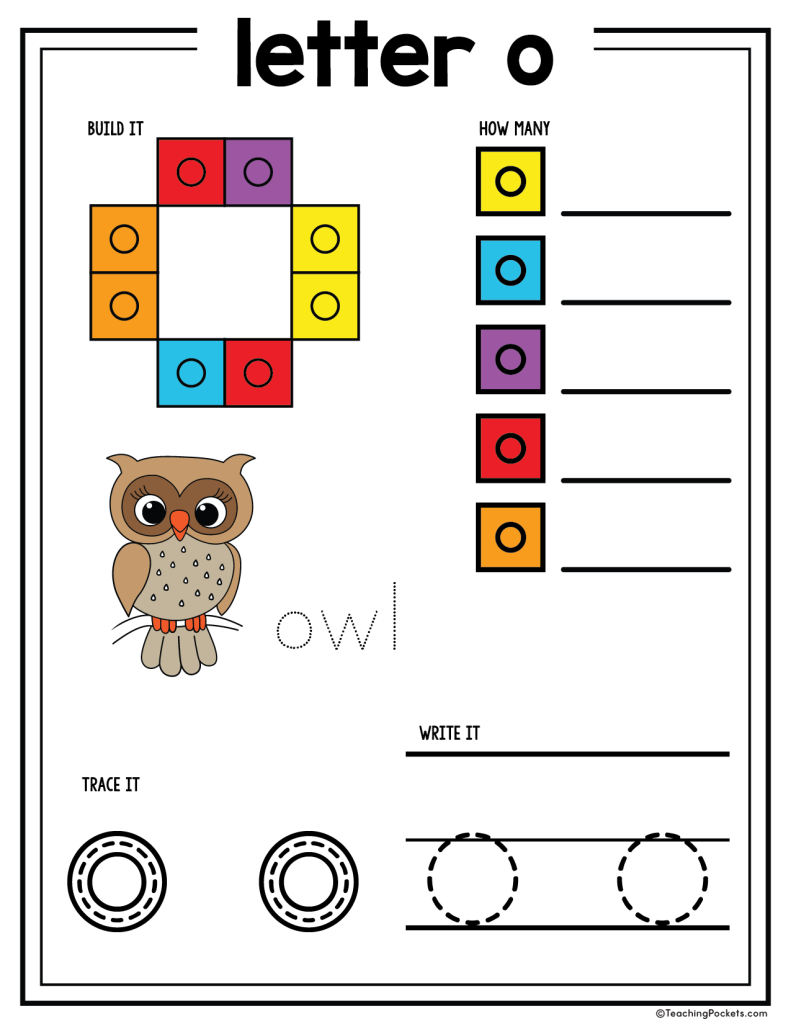 Free Printable Snap Cube Lowercase Alphabet Worksheets – Teaching Pockets