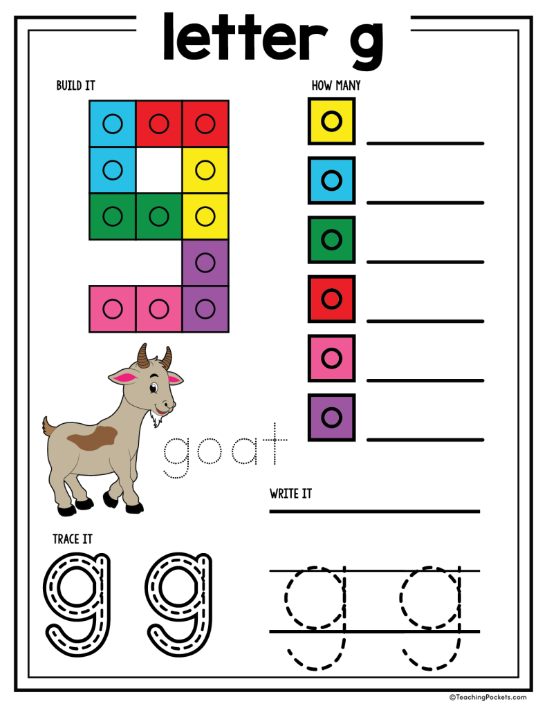 Free Printable Snap Cube Lowercase Alphabet Worksheets – Teaching Pockets
