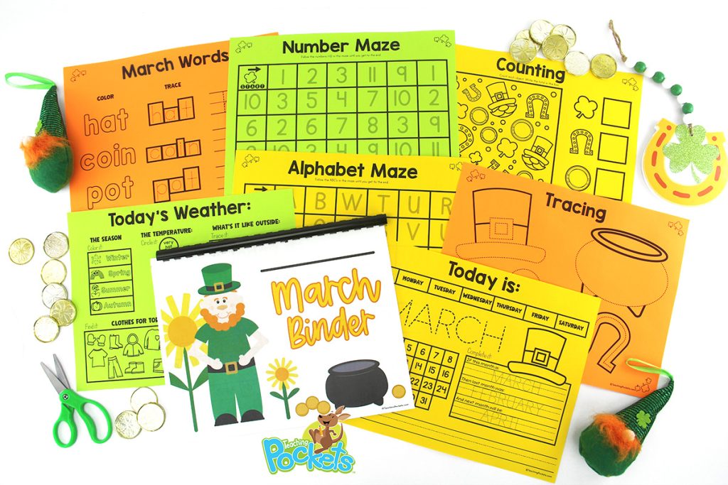 Free March Printable Preschool Busy Activity Book – Teaching Pockets