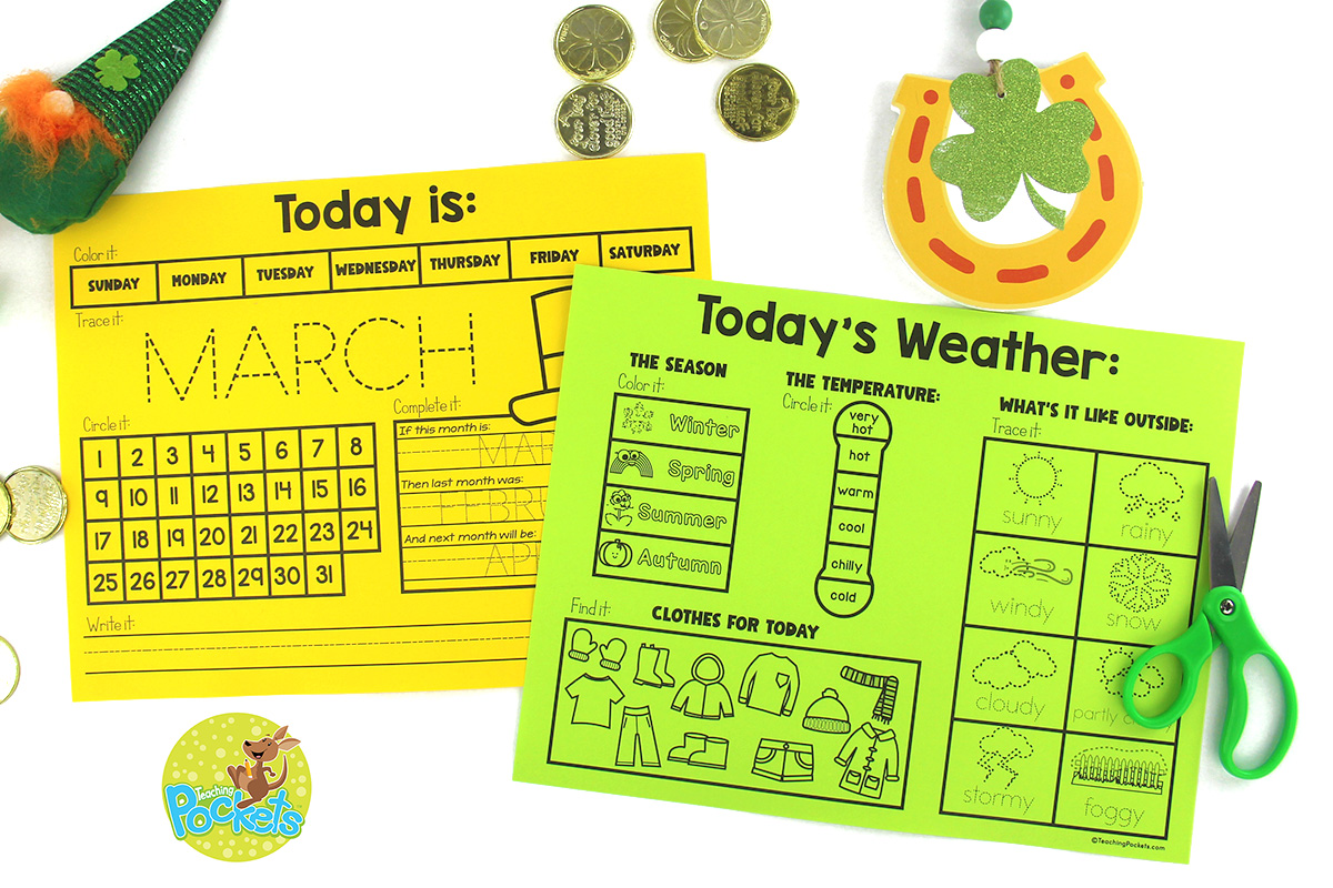 Free March Printable Preschool Busy Activity Book – Teaching Pockets