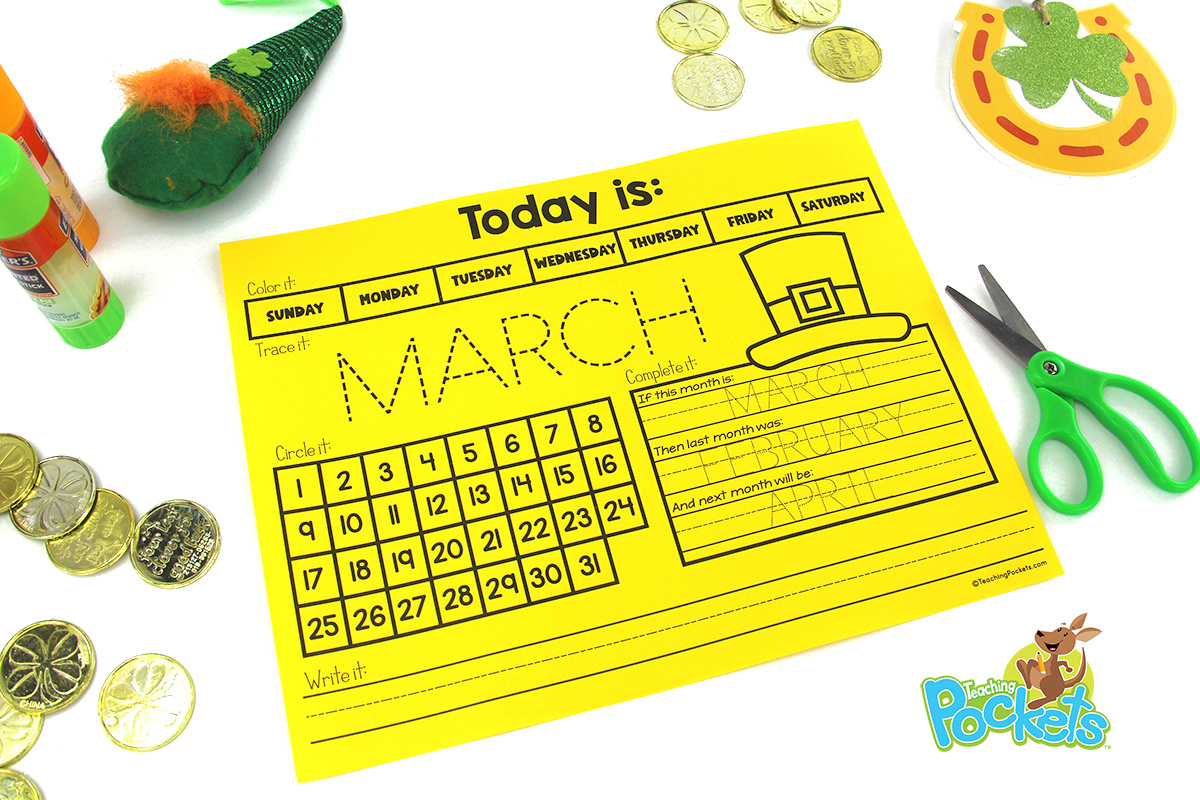 Free March Printable Preschool Busy Activity Book – Teaching Pockets