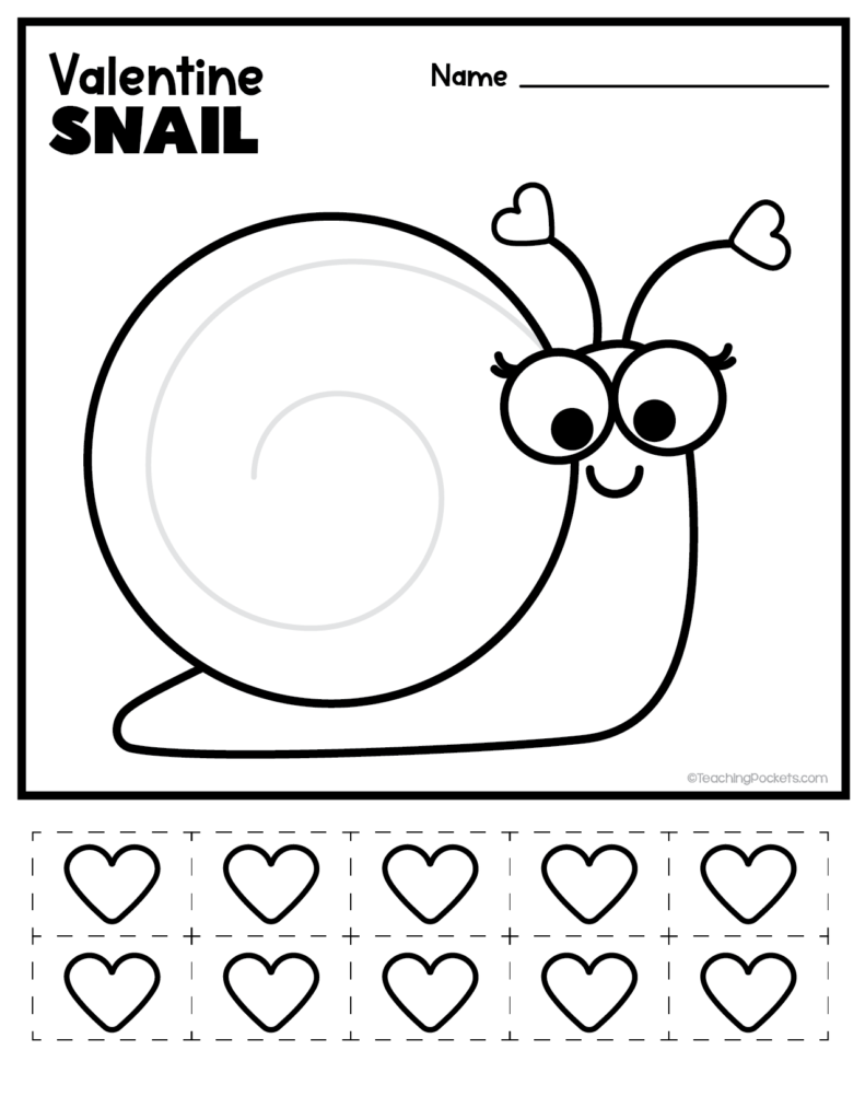 Errorless Valentine's Day Cut and Paste Activities – Teaching Pockets