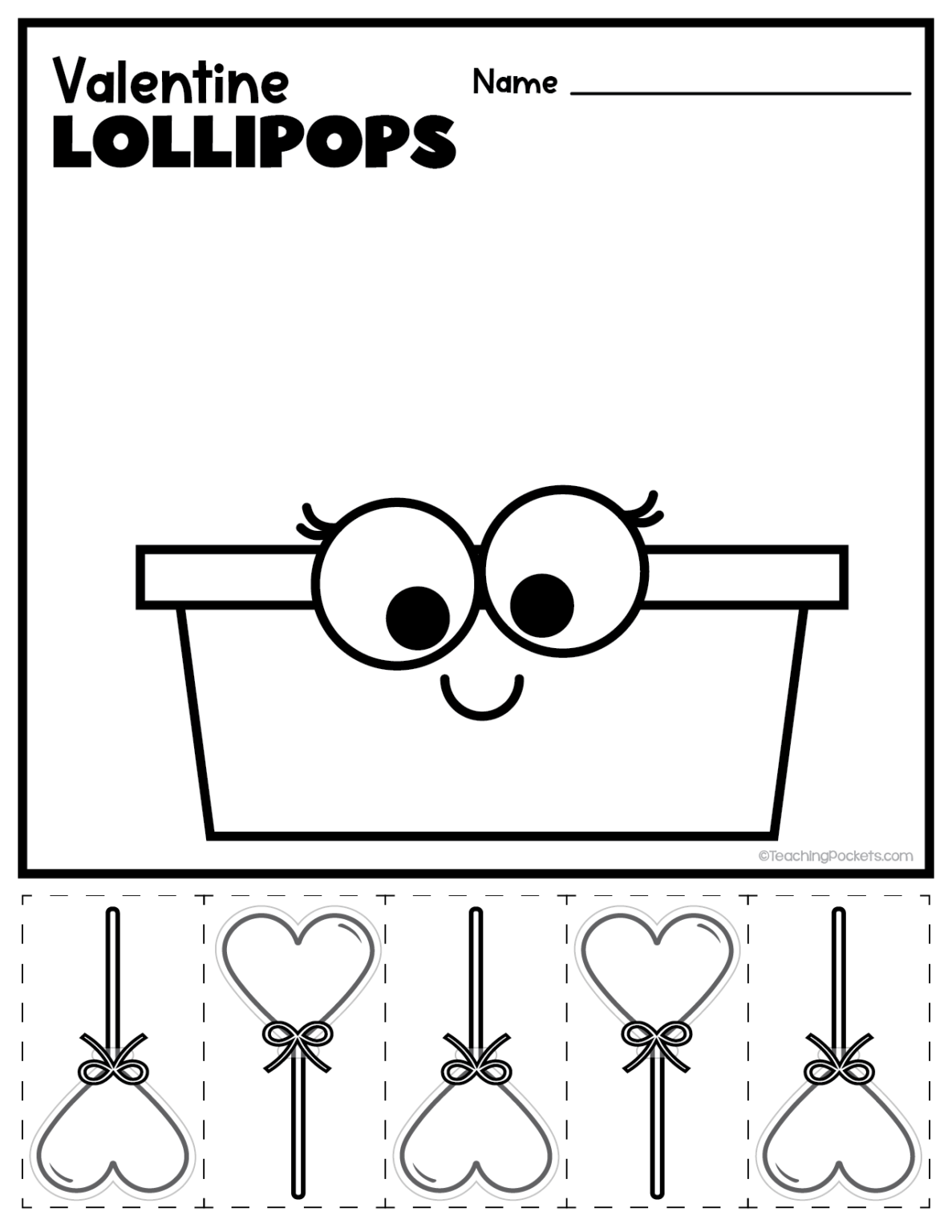 Errorless Valentine's Day Cut and Paste Activities – Teaching Pockets