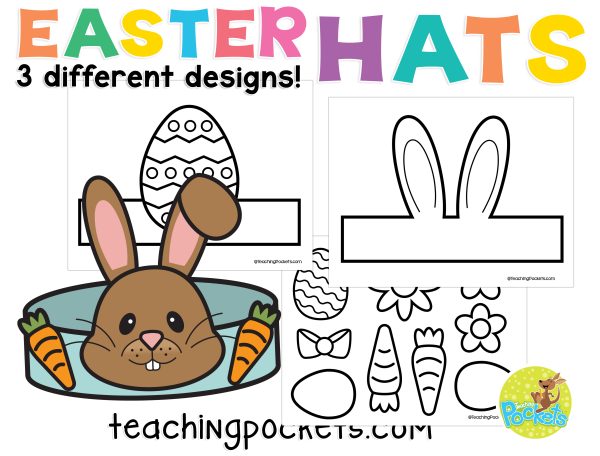 Free Printable Easter Bunny Hat Template for Kids – Teaching Pockets