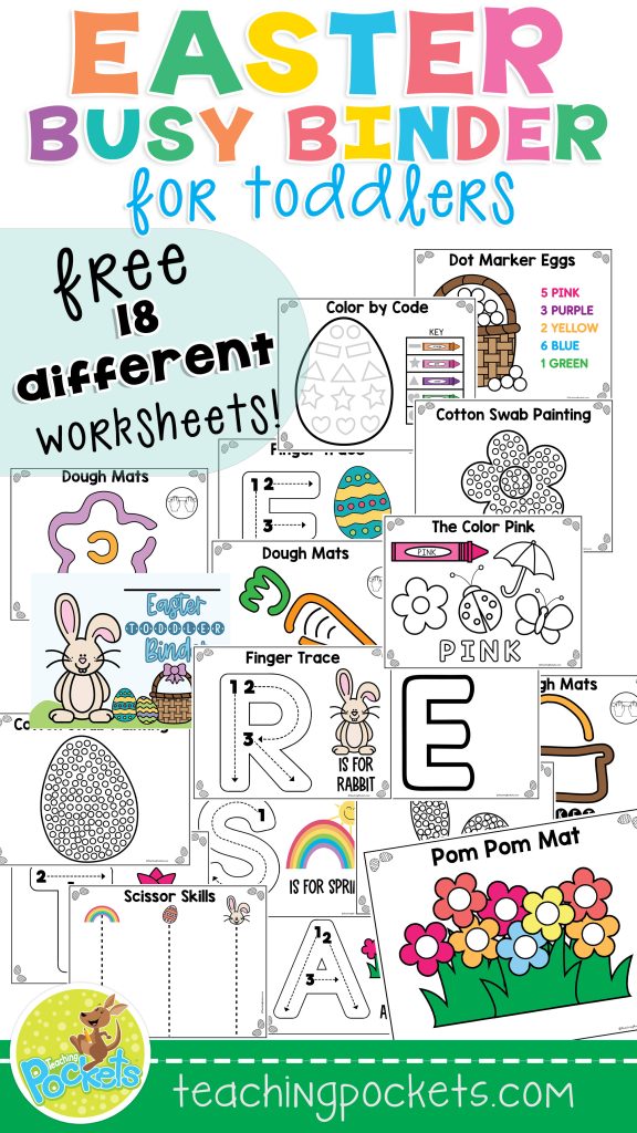 18 Free Easter Busy Binder Activities for Toddlers – Teaching Pockets