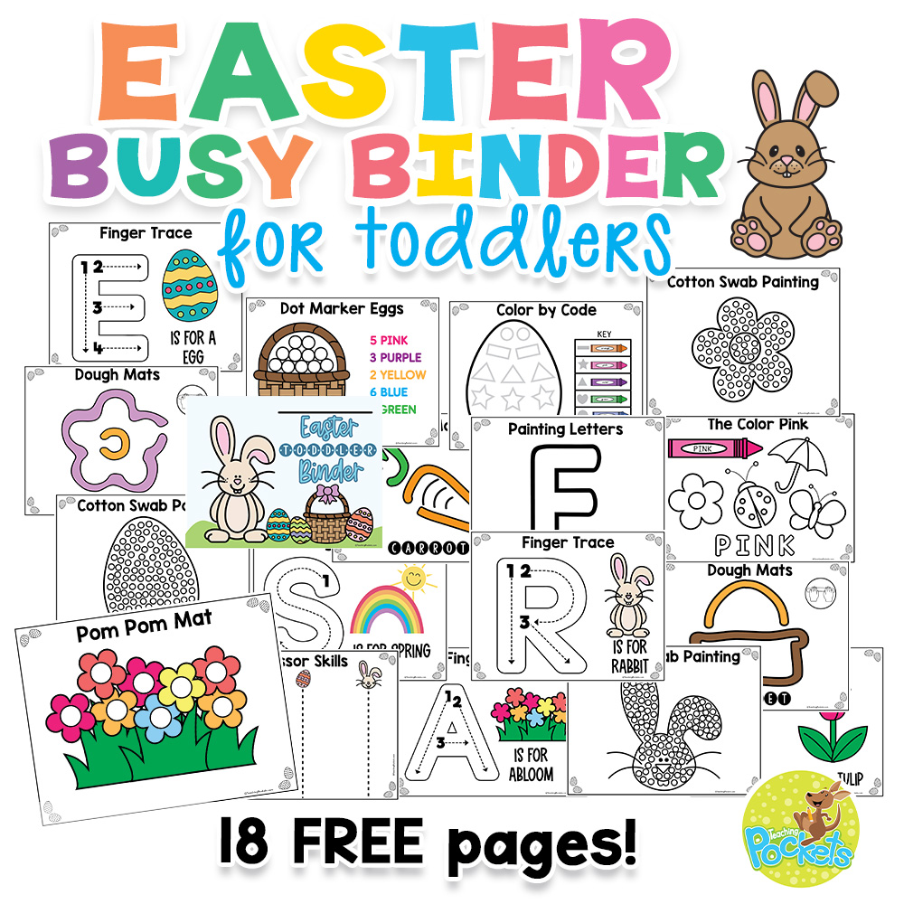 18 Free Easter Busy Binder Activities for Toddlers – Teaching Pockets