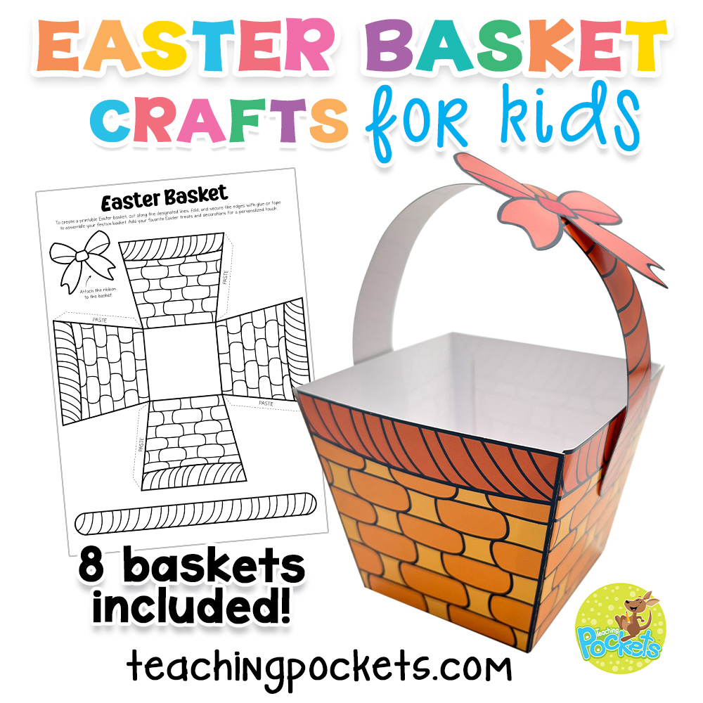 8 Free Printable DIY Easter Basket Templates for Kids – Teaching Pockets