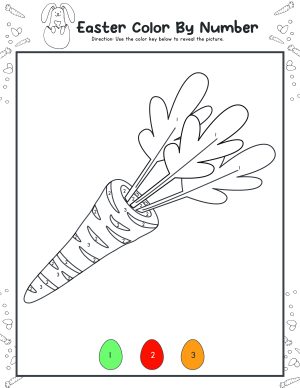 Free Easter Color by Number Printables for Kids – Teaching Pockets