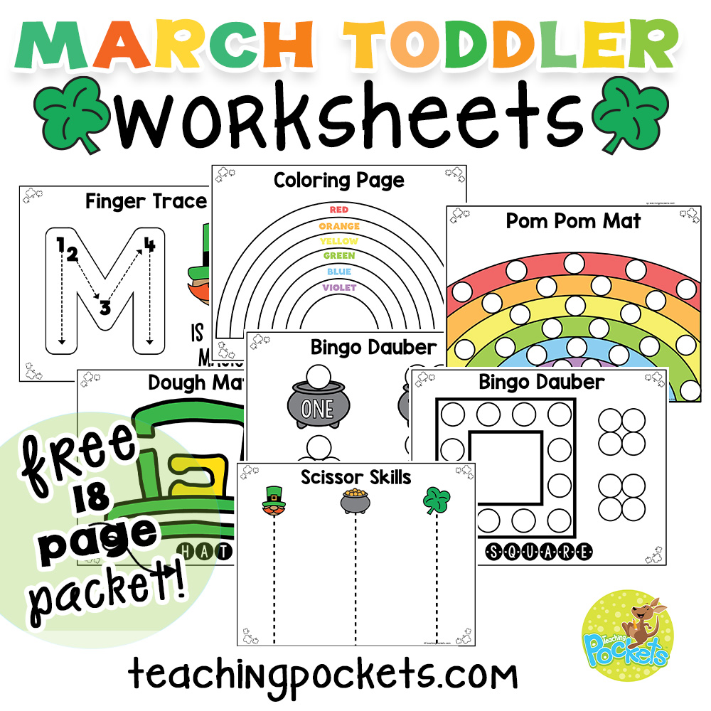 Free March Learning Activities for Toddlers and Preschoolers – Teaching ...