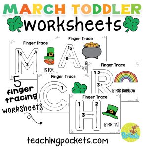 Free March Learning Activities for Toddlers and Preschoolers – Teaching ...