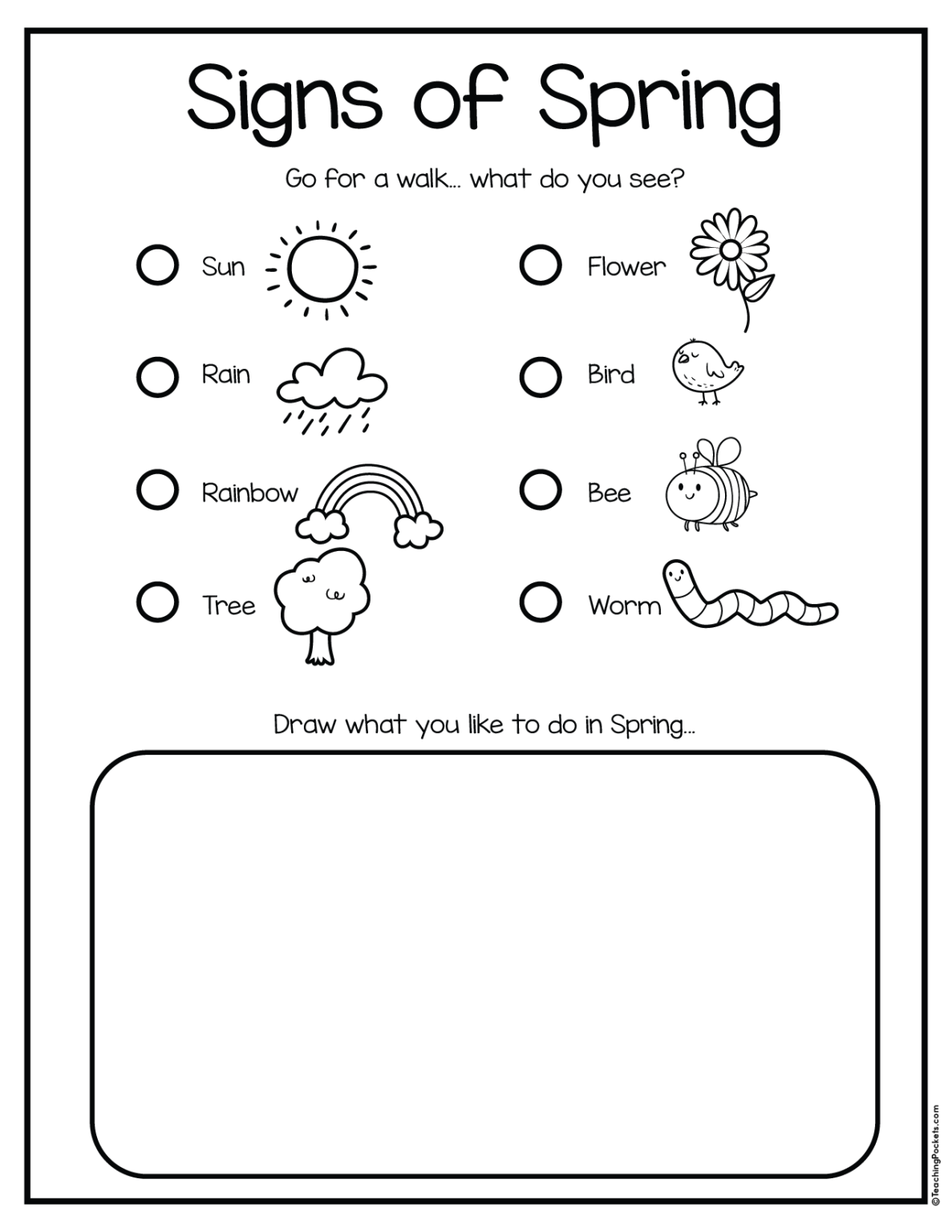 Free Spring Preschool Activity Pack for Preschoolers – Teaching Pockets