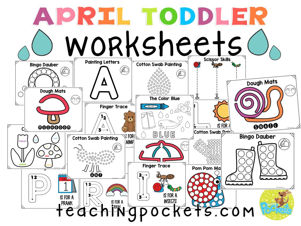 Free April Activities for Toddlers and Preschoolers – Teaching Pockets