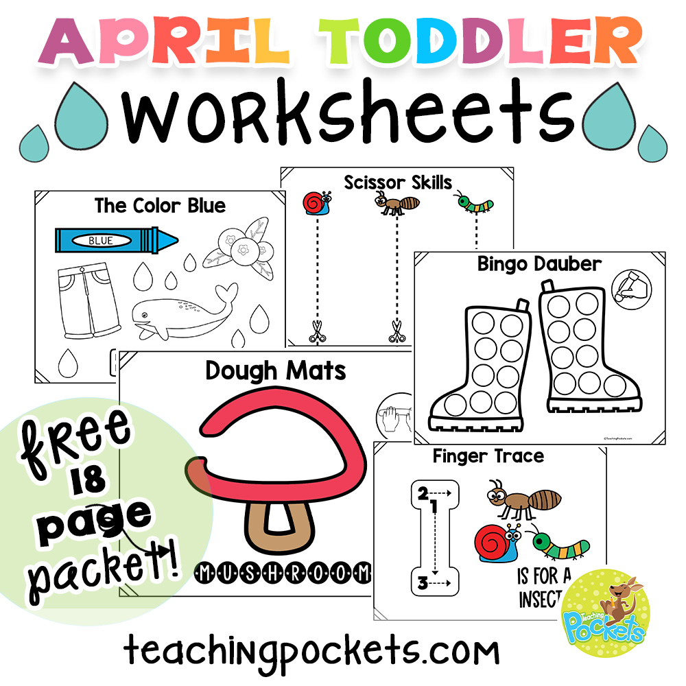 Free April Activities for Toddlers and Preschoolers – Teaching Pockets