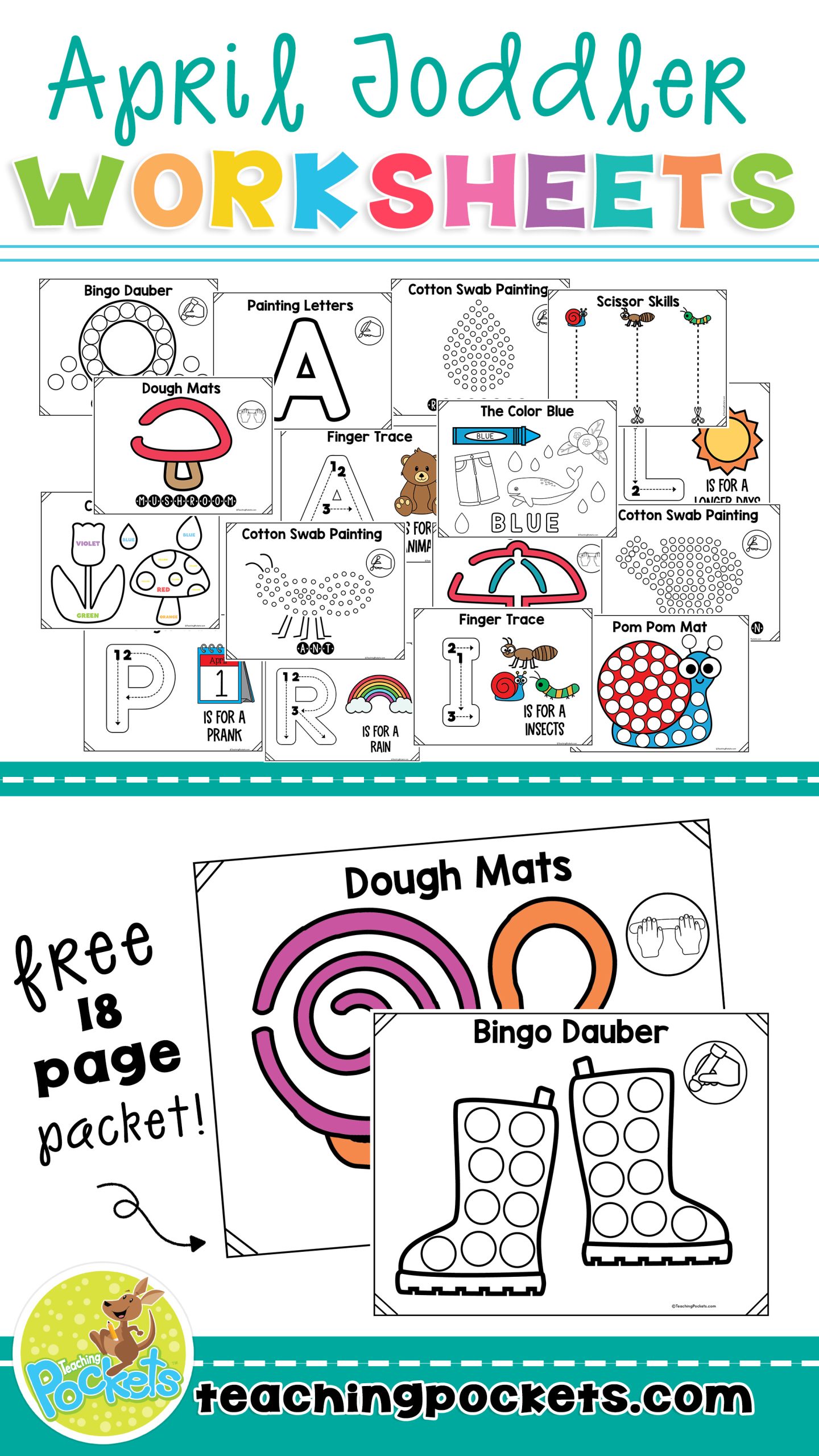 Free April Activities for Toddlers and Preschoolers – Teaching Pockets