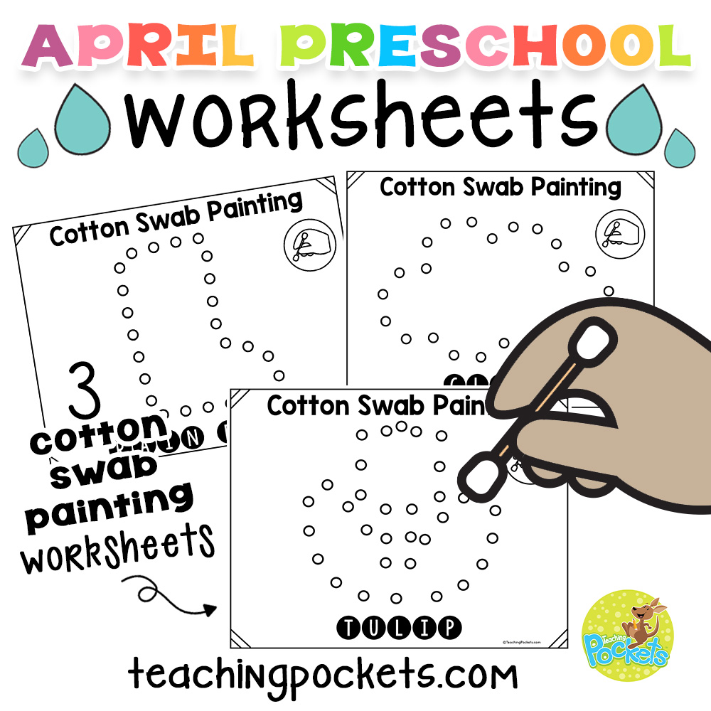April No Prep Preschool Printables Pack for Free – Teaching Pockets