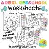 April No Prep Preschool Printables Pack for Free – Teaching Pockets