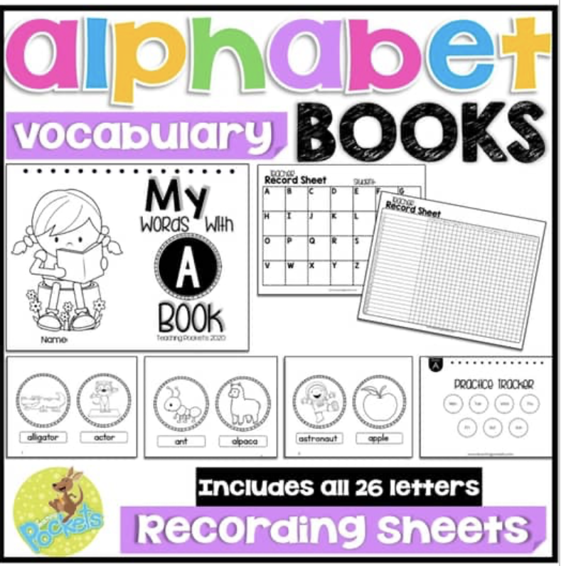 Alphabet Vocabulary Readers – Teaching Pockets