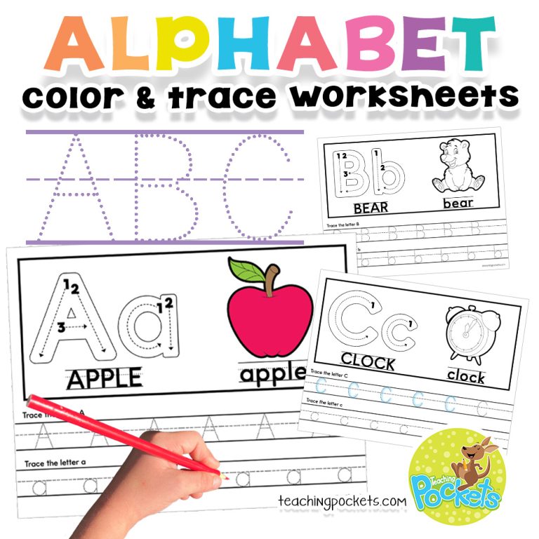 Alphabet Tracing Worksheets Archives – Teaching Pockets