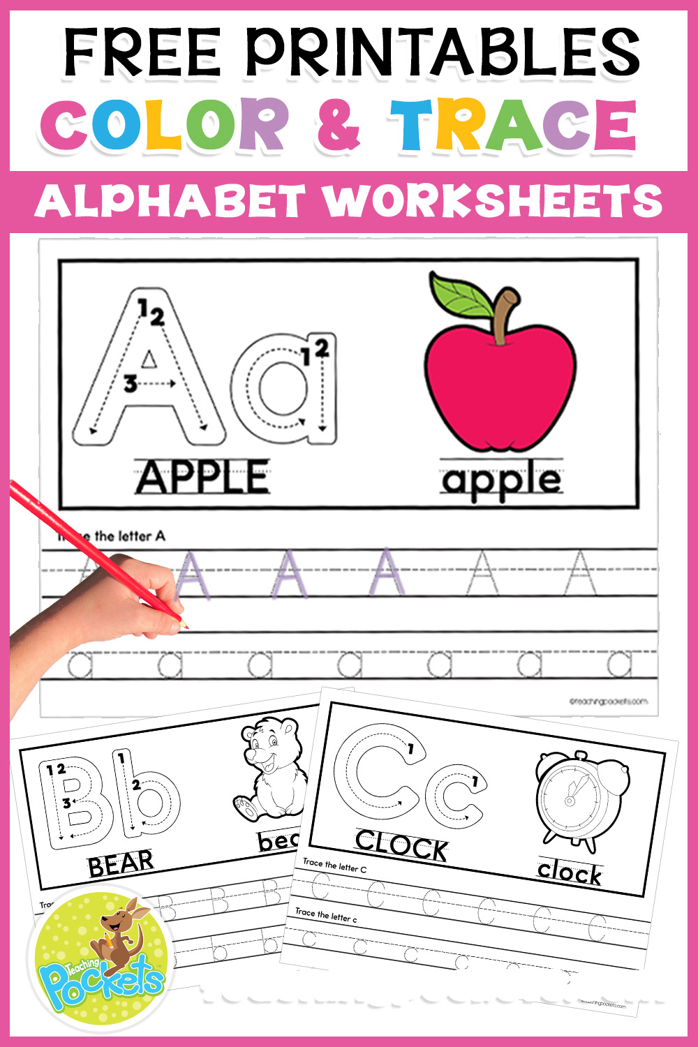 The Best Alphabet Tracing Worksheets for Preschoolers – Teaching Pockets