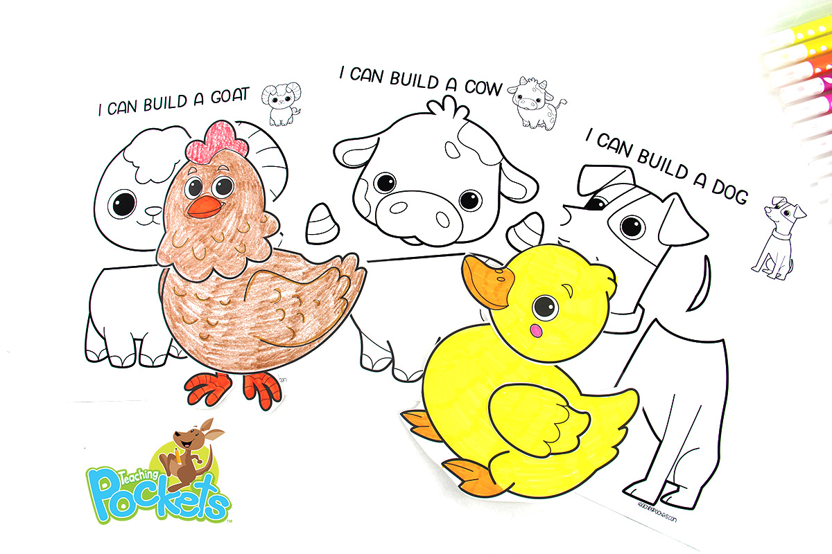 Engaging Farm Animal Cut and Paste Crafts for Kids – Teaching Pockets