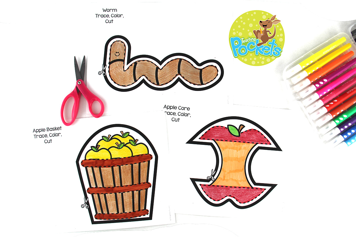 Free Printable Apple Fine Motor Skills Worksheets – Teaching Pockets
