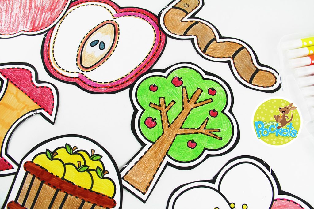 Free Printable Apple Fine Motor Skills Worksheets – Teaching Pockets