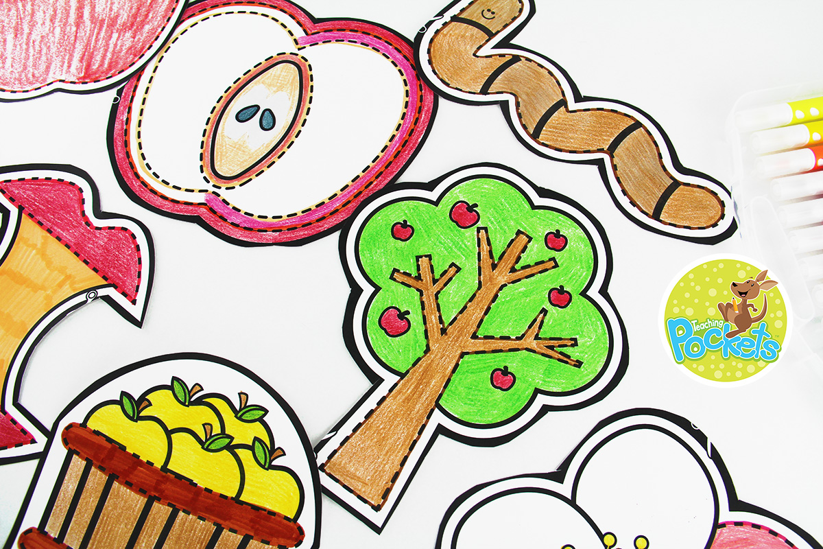 Free Printable Apple Fine Motor Skills Worksheets – Teaching Pockets
