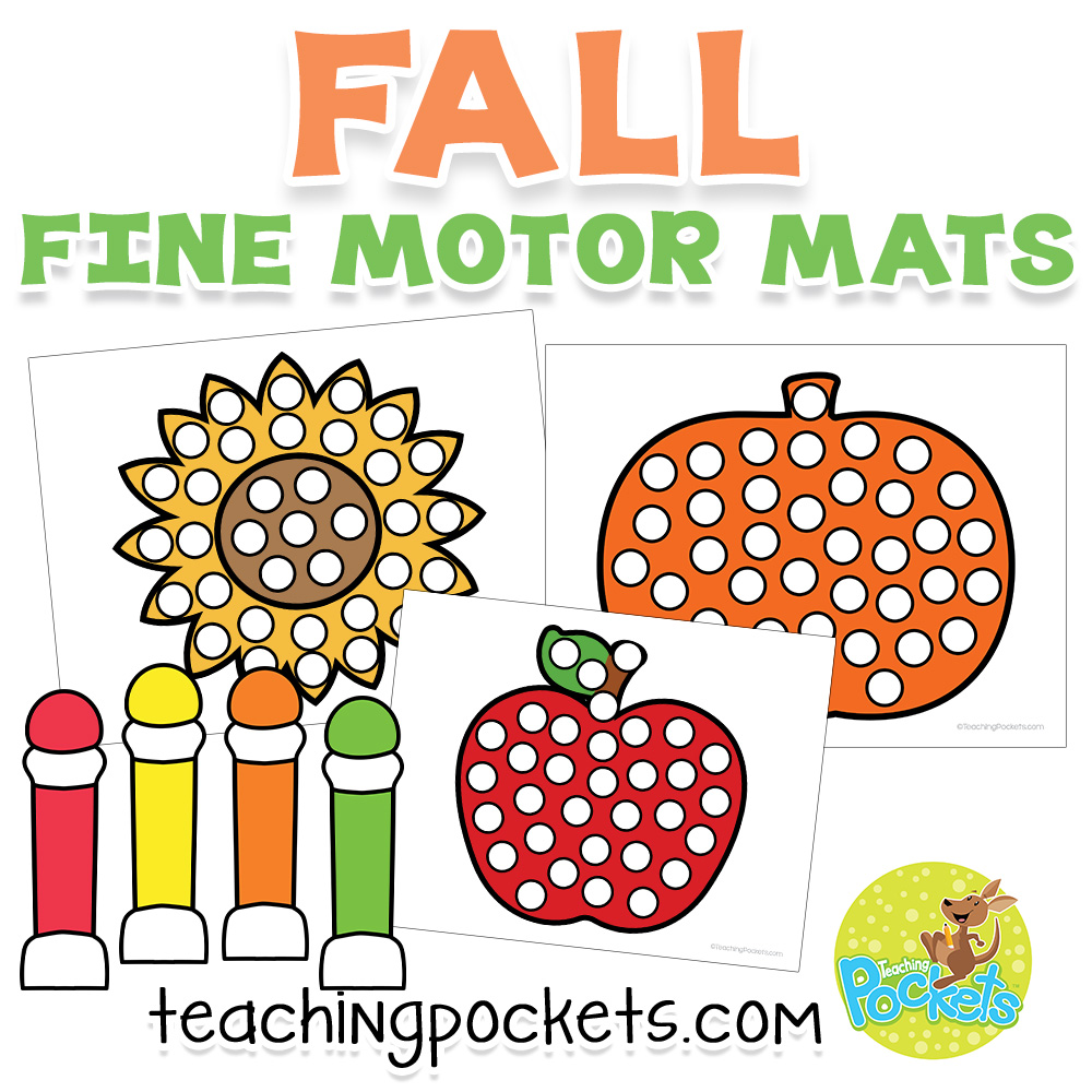 15 Free Fall-Themed Fine Motor Mats for Kids – Teaching Pockets