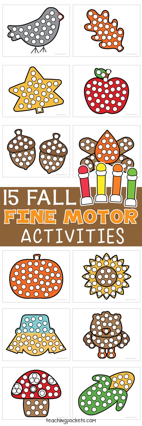 15 Free Fall-Themed Fine Motor Mats for Kids – Teaching Pockets
