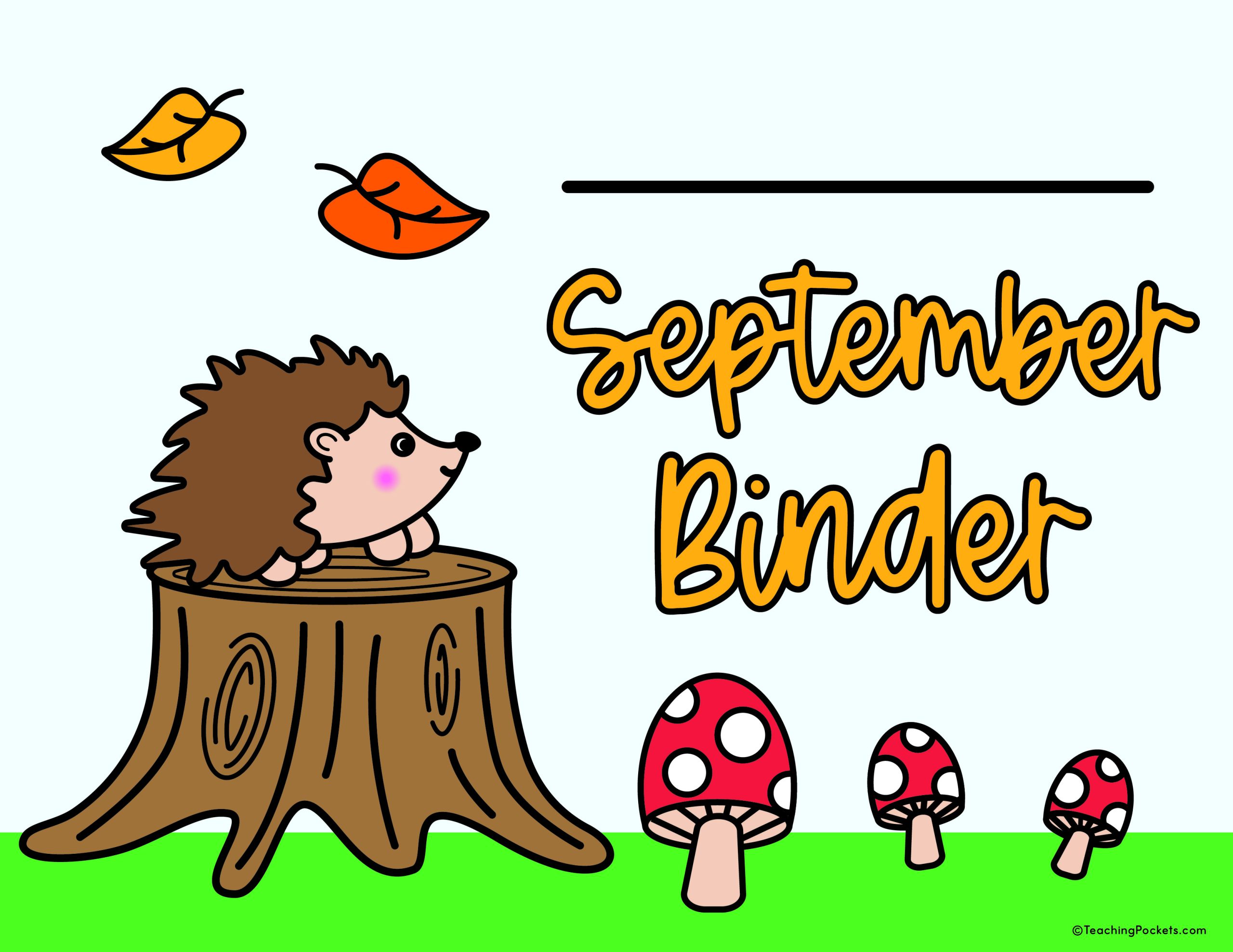 September Preschool Activities Binder Free Printables – Teaching Pockets